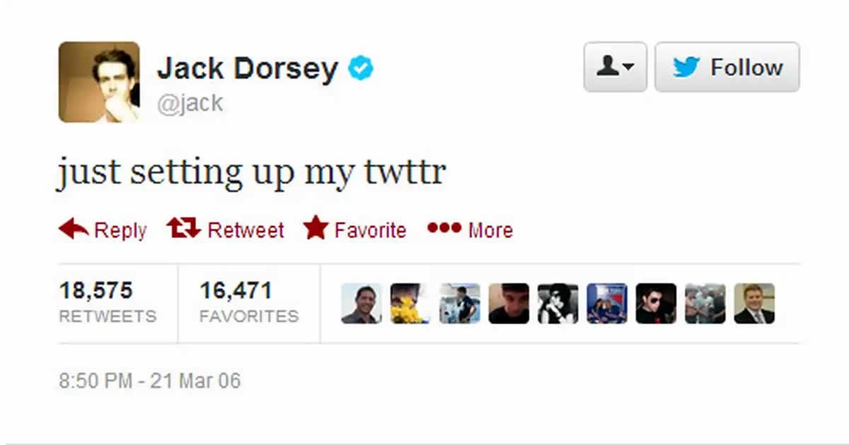 Jack Dorsey Sells First Tweet In History As NFT For $2.9 Million