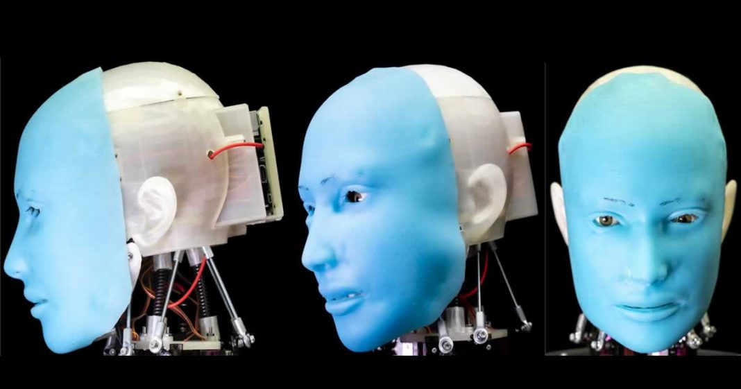 EVA: This Humanoid Head Can Copy Facial Expressions And Manifest Emotions