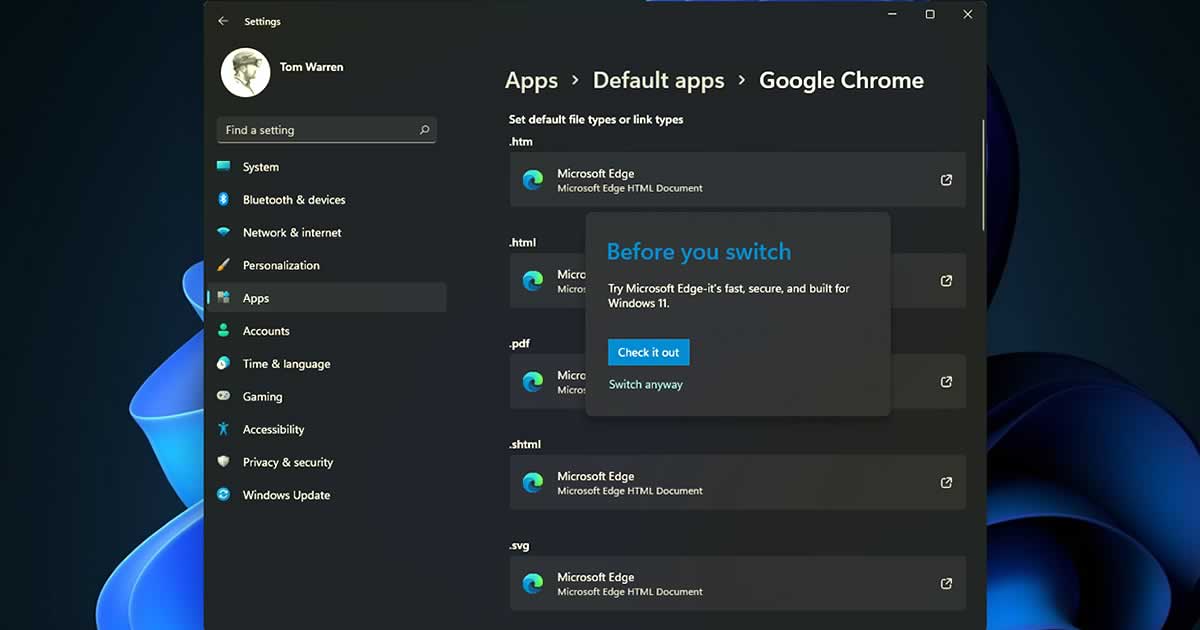 Forcing Edge: Microsoft Makes It Harder To Change The Default Browser ... Forcing Edge: Microsoft Makes It Harder To Change The Default Browser ...