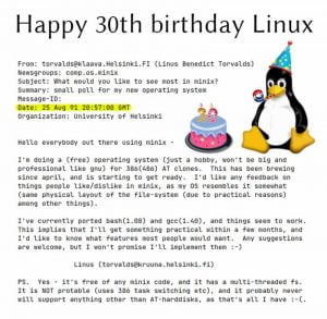 30 Years Of Linux: A Hobby That Changed The World