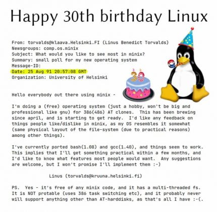 30 Years Of Linux: A Hobby That Changed The World