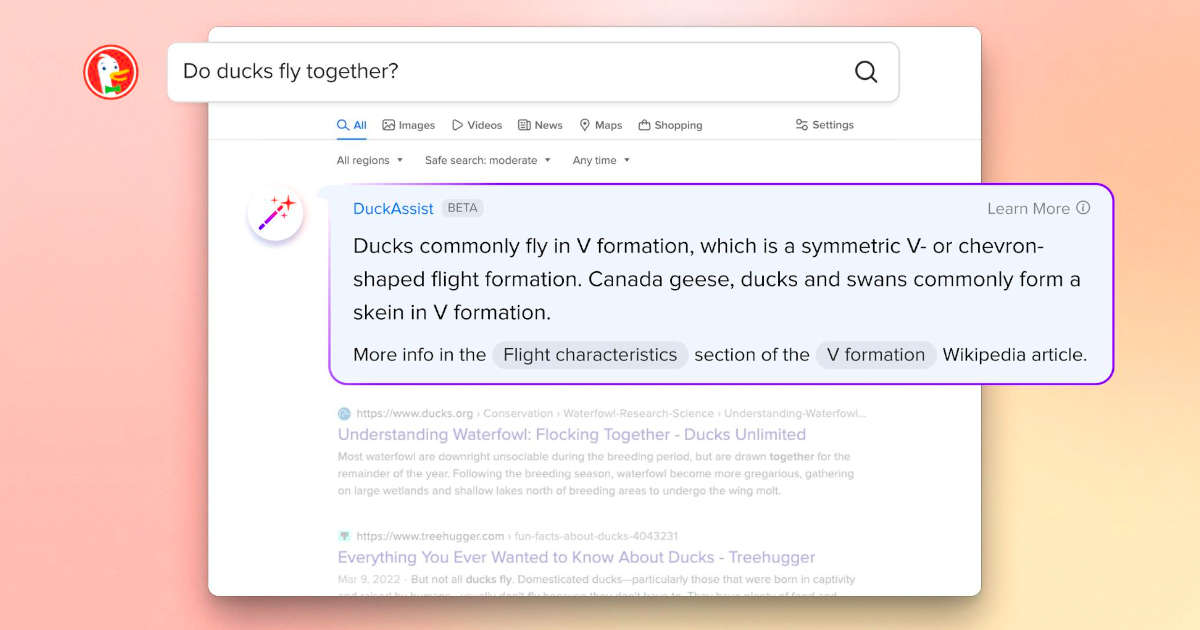 DuckAssist: DuckDuckGo Launches Beta Version of AI-Assisted Search Feature