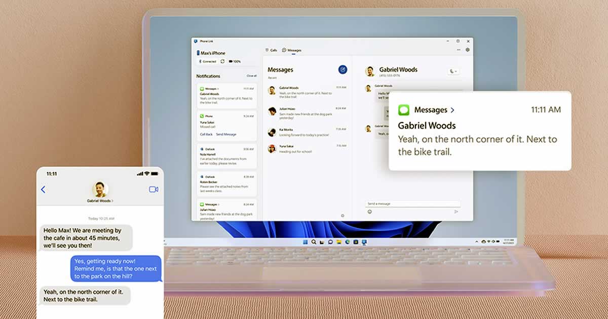 Microsoft Releases Phone Link App for iOS, Allowing iPhone Users to ...
