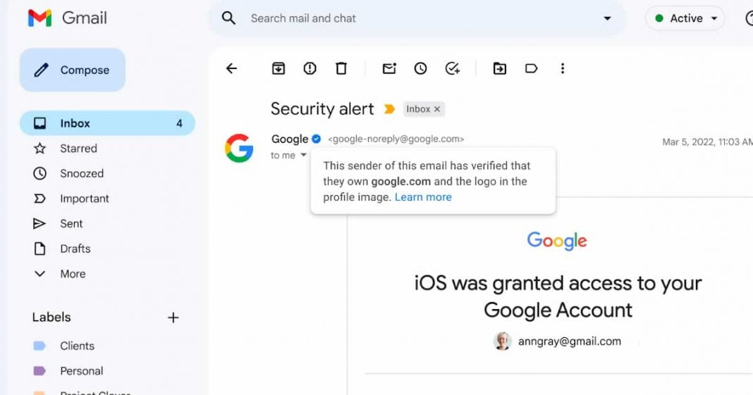 Google's New Blue Checkmark on Gmail to Verify Sender's Identity